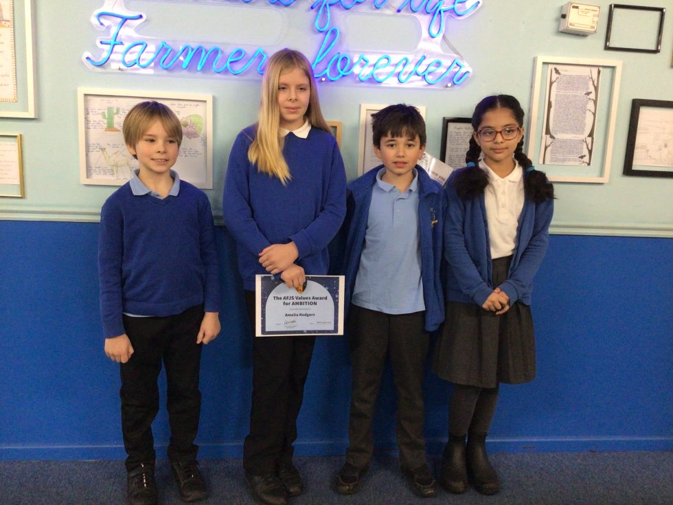 School Values Awards nominees and winners | Abbots Farm Junior School